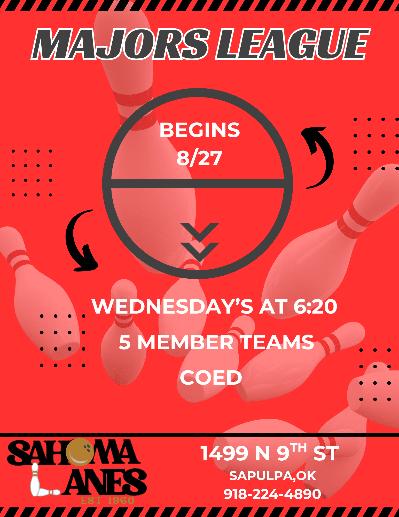 League Bowling | Sahoma Lanes | Sapulpa, OK